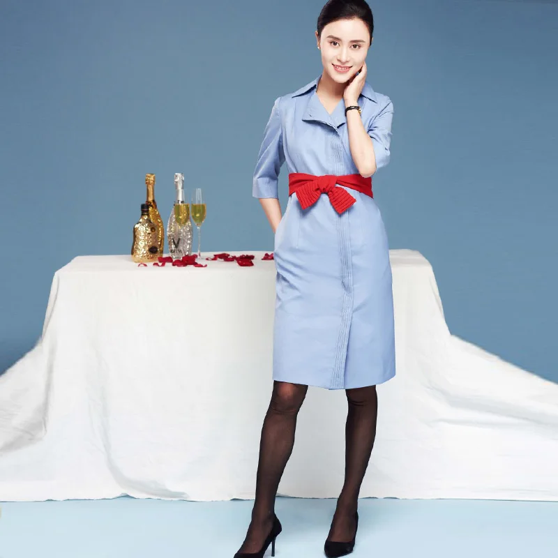 Air-France-Flight-Attendant-Uniform-Front-Desk-Professional-French ...