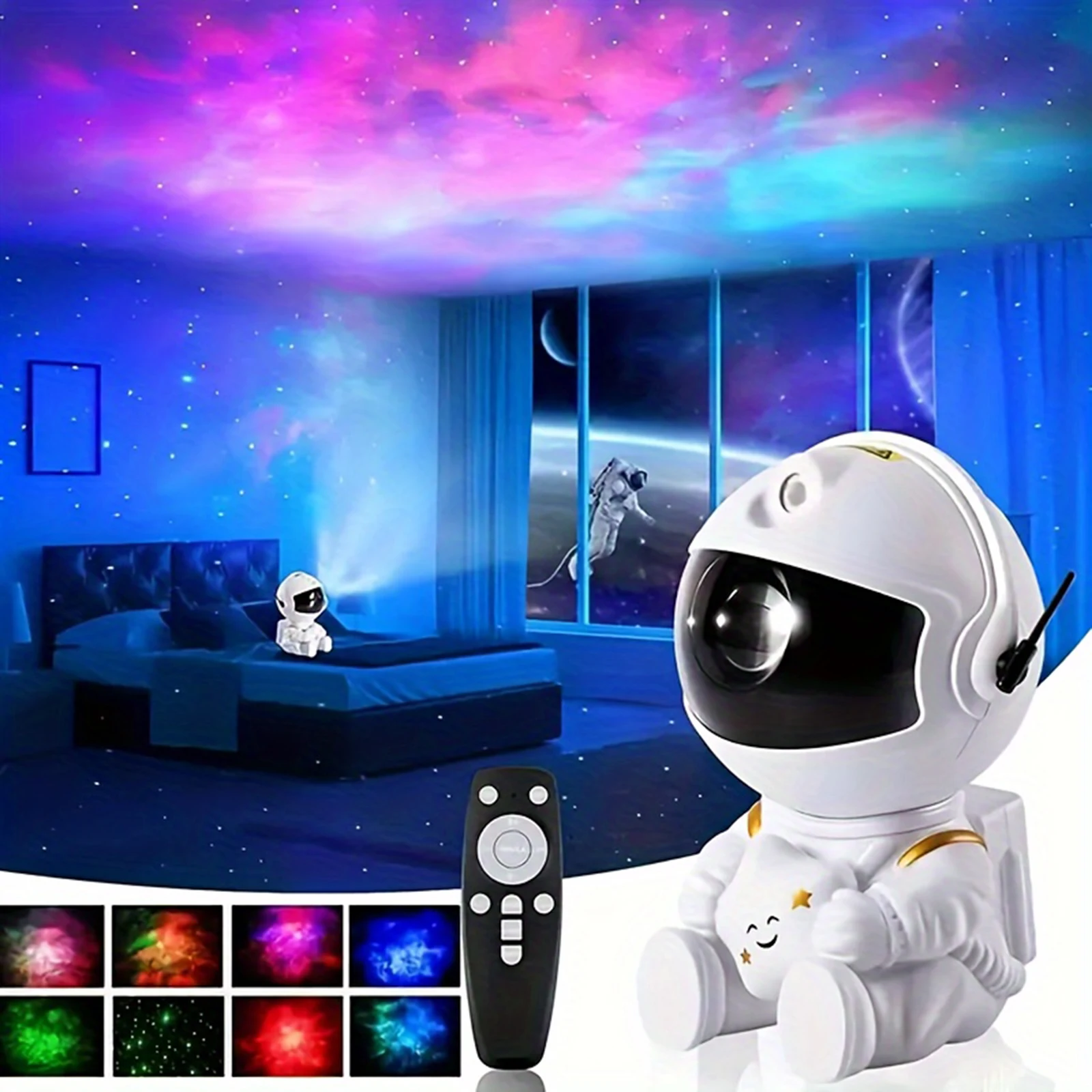 Astronaut-Starry-Sky-Projector-Lamp-Starry-Atmosphere-Night-Light ...