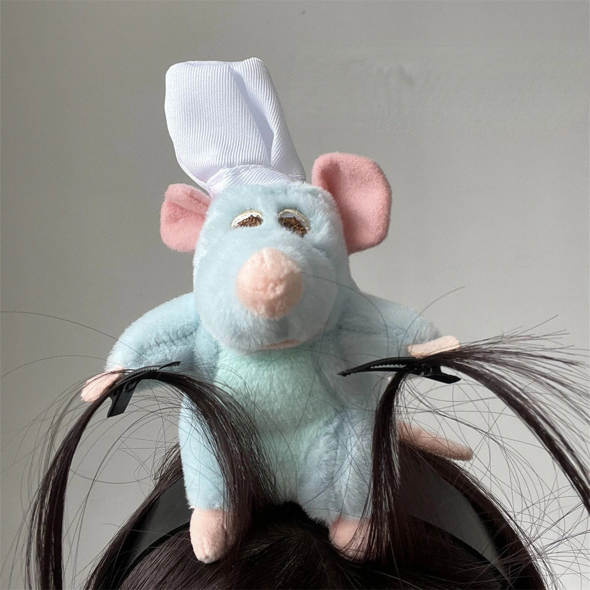 0PCS-Anime-Hair-Bands-Cooking-Mouse-Hair-Bands-Cartoon-Plush-Doll ...