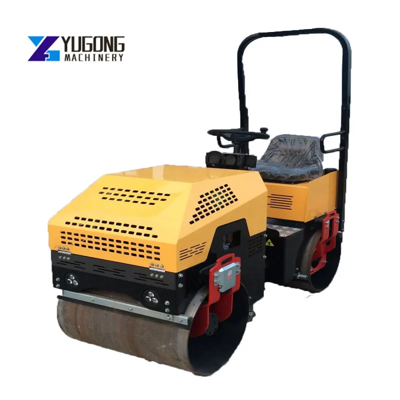 Infinitely-Variable-Speed-Diesel-Compactor-Road-Rolling-Machine-Double ...