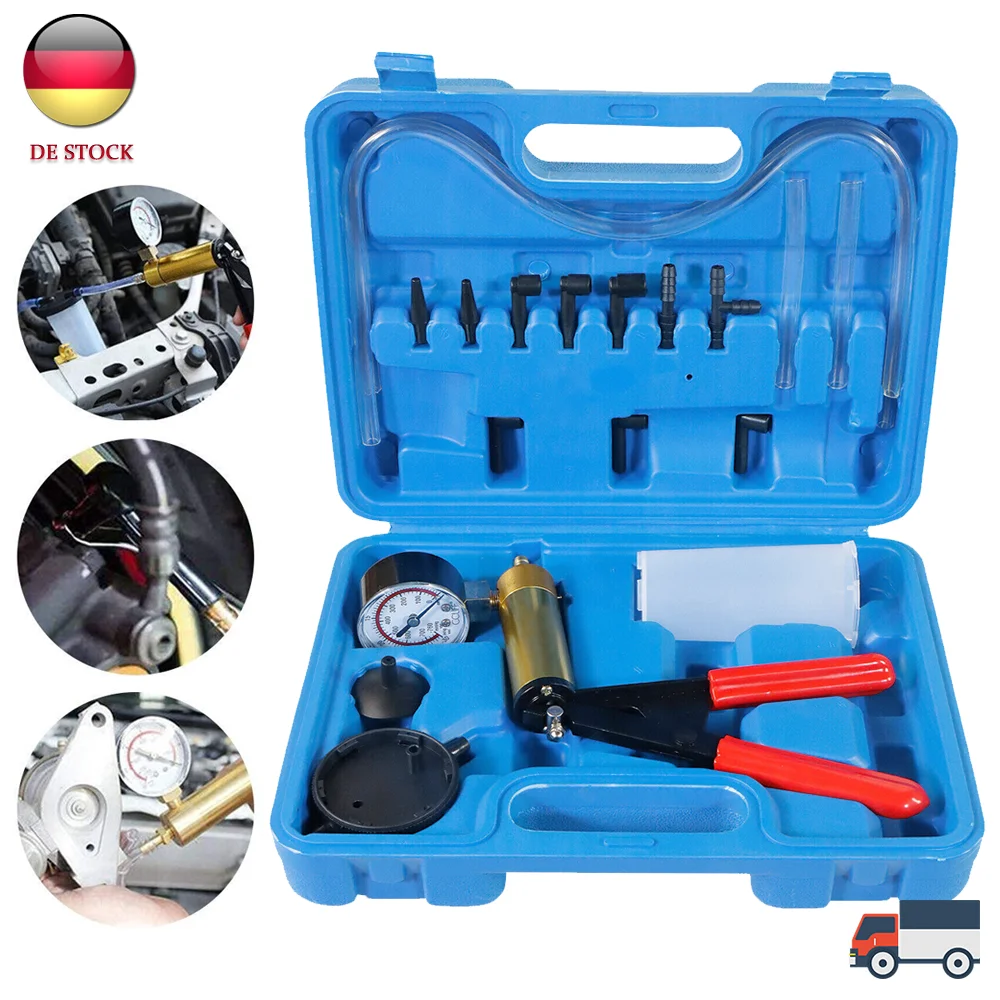 Manual Vacuum Pressure Pump Brake Fluid Drain Kit Vacuum Pistol Pump ...