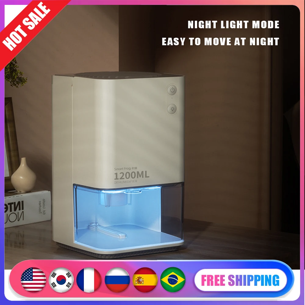 Dehumidifier-1-2L-33W-Low-Noise-Portable-Dryer-Anti-Mildew-Purification ...