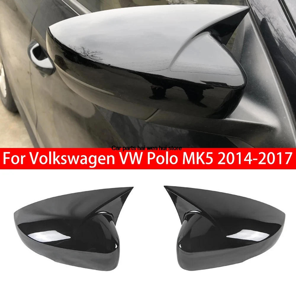 For-Volkswagen-VW-Polo-MK5-2014-2017-Rearview-Side-Mirror-Cover-Sticker ...