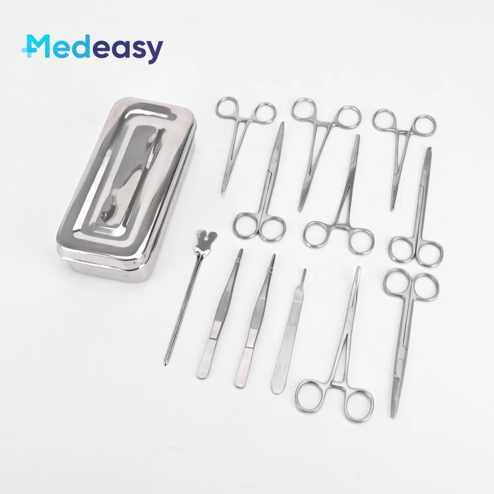 13-Pcs-Stainless-Steel-Basic-Minor-Surgery-Dressing-Surgical ...