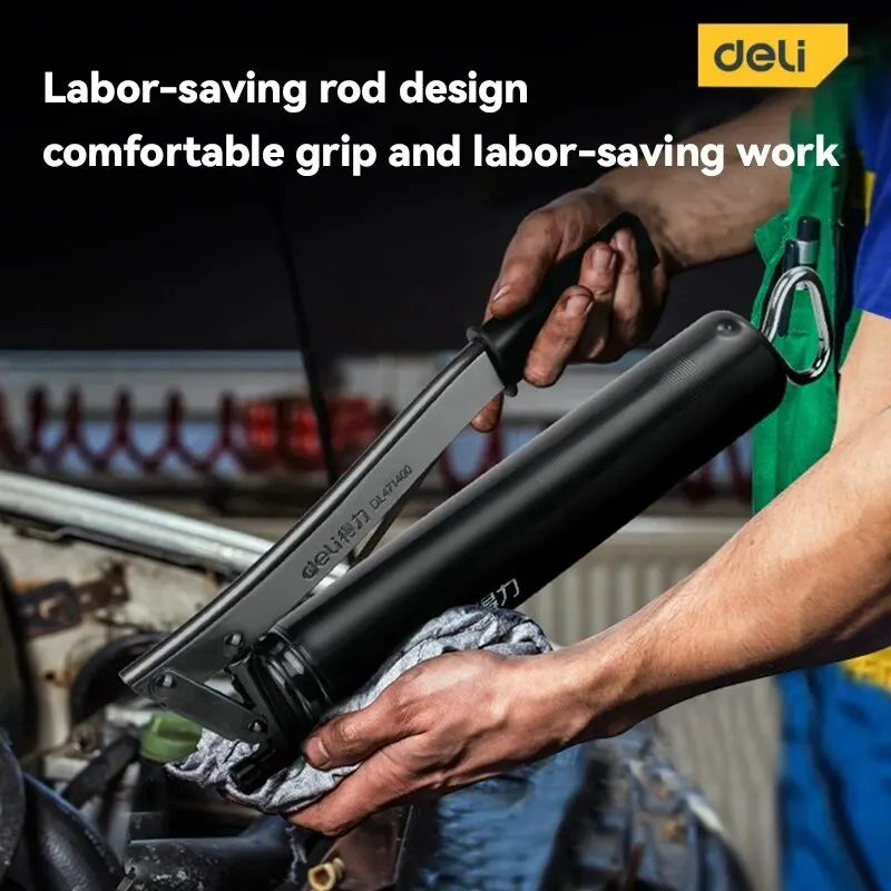 Deli-Grease-Gun-Pistol-Grip-400CC-Heavy-Duty-Oil-Grease-Oil-Filling-Gun ...