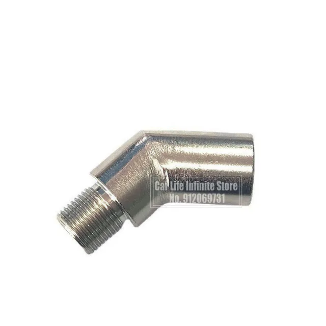 M18 x 1.5 Bung Adapter Connector Kit Exhaust 45 Degree Lambda O2 Oxygen ...