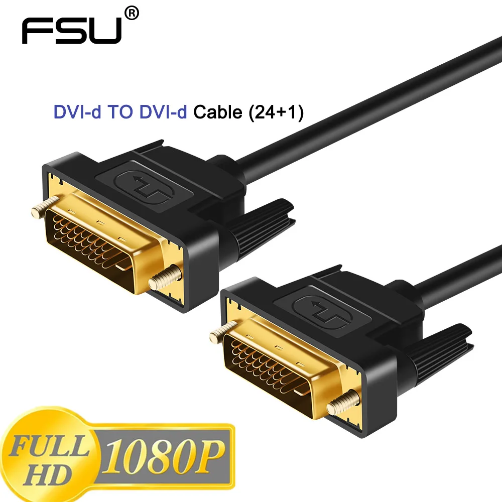 FSU-Cable-DVI-de-alta-velocidad-conector-chapado-en-oro-macho-Macho-DVI ...