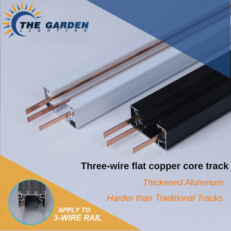 LED-Track-Light-Rail-1M-1-5M-3-Wire-Electrified-Rail-with-Spots-Led ...