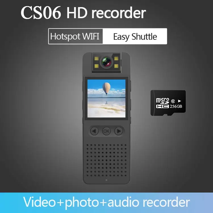 Caméra CS05 unique-CS06-Mini caméra Linge HD, 1080P, caméra de sport ...