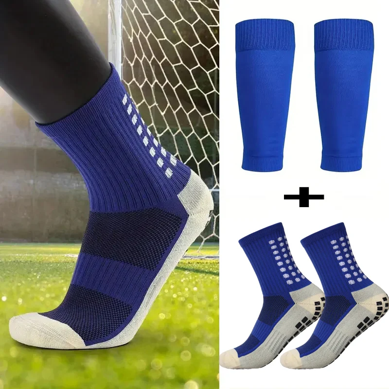 2-Pairs-Anti-Slip-Breathable-Fitness-Football-Socks-and-Sports-Leg ...