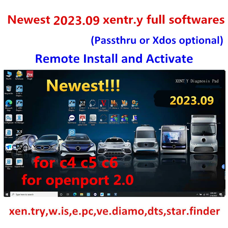 Newest 2023.09 Xentry Software Remote Install and Activate DT.S WI.S EP ...