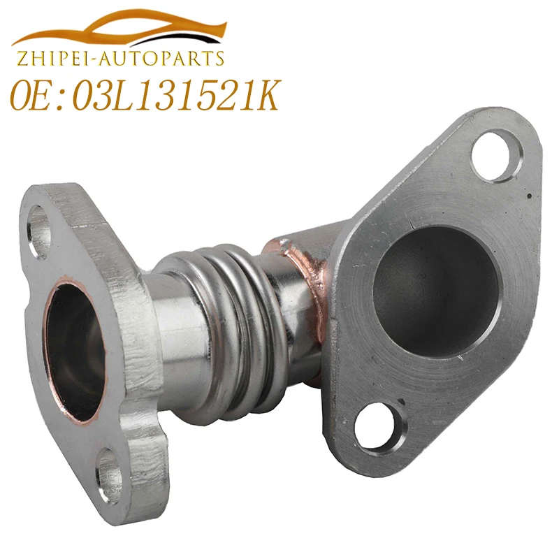 03L131521K Exhaust Gas Recirculation EGR Cooler Hose Connecting Pipe ...
