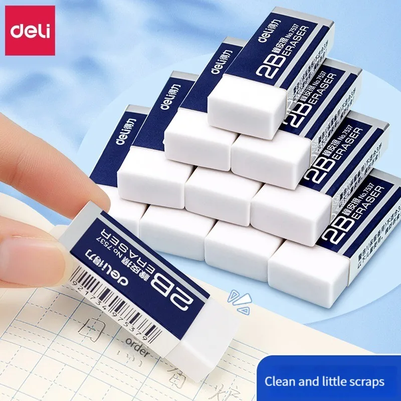 Deli 1 / 4pcs Eraser Stationery 2B 4B Soft Rubber for Kids Clear Eraser ...