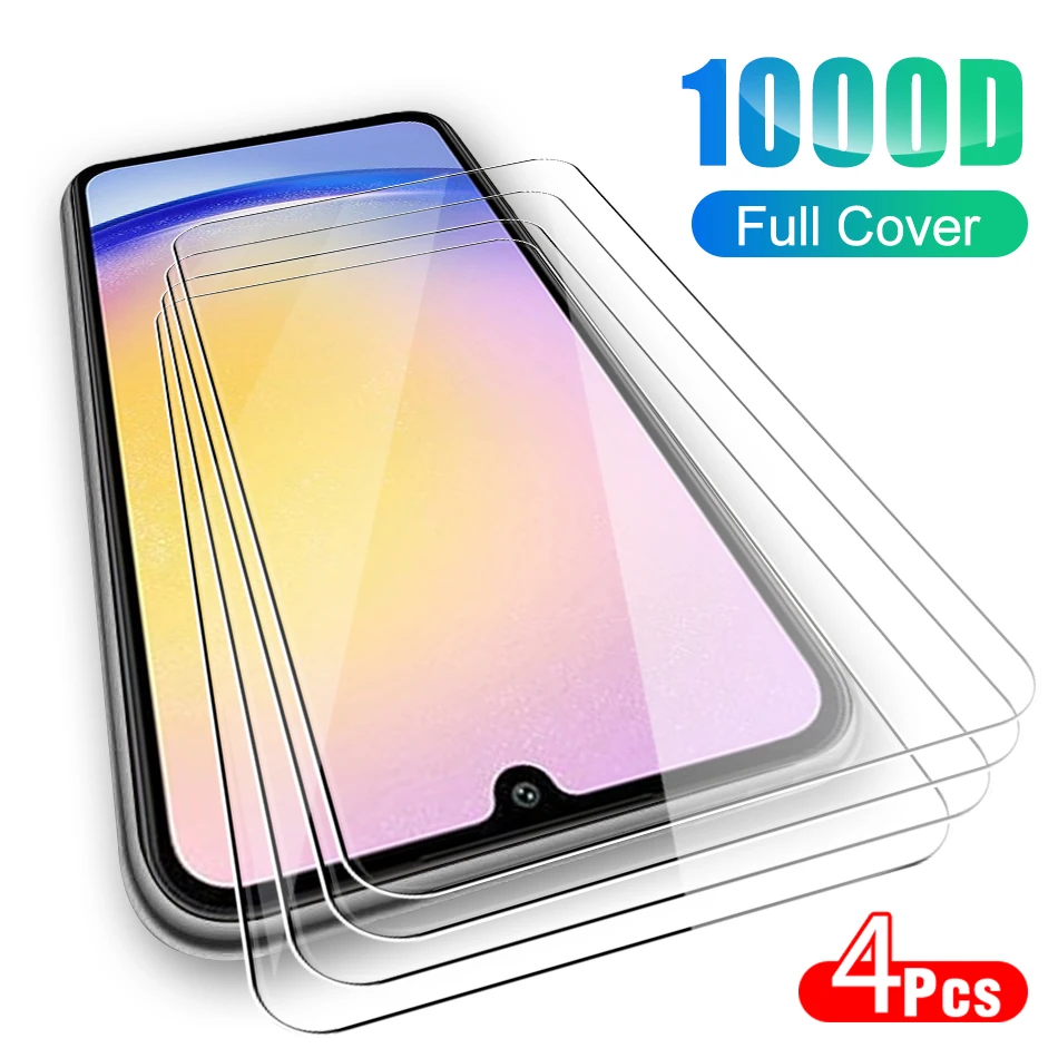 4PCS-Protective-Screen-protector-For-Samsung-Galaxy-A25-5G-Tempered ...