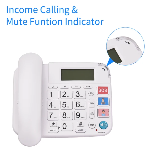 Telefono VoIP Cordless Tihebeyan Hoe Hotel Telefono Cablato Scrivania ...