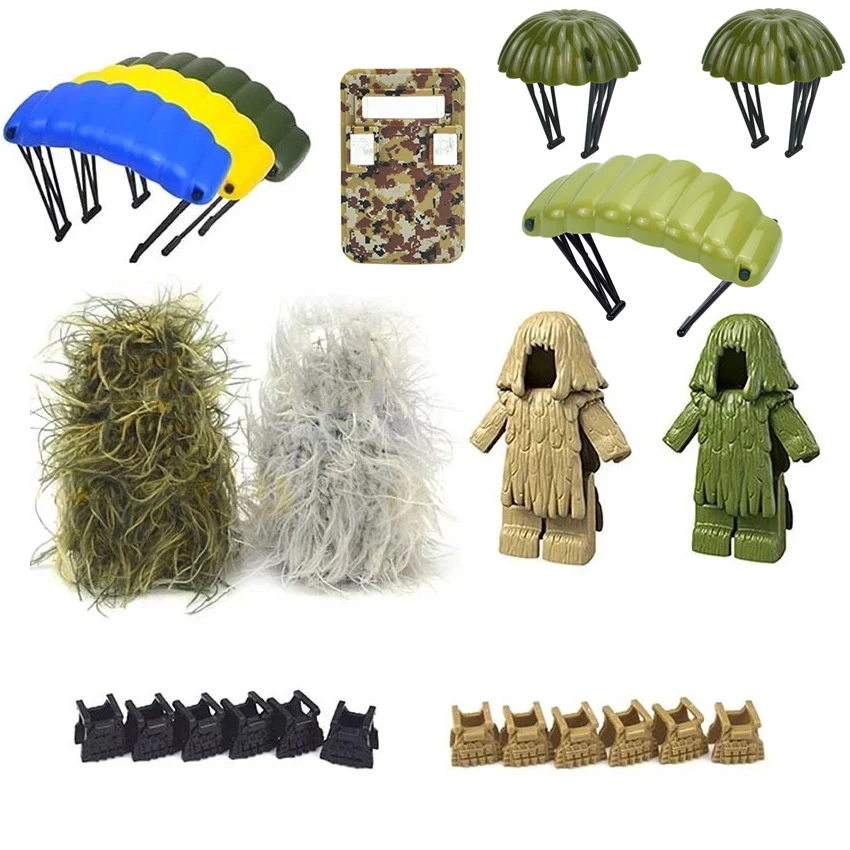 PUBG-Series-Weapon-Military-Guns-Ghillie-Suit-Building-Blocks-Parachute ...