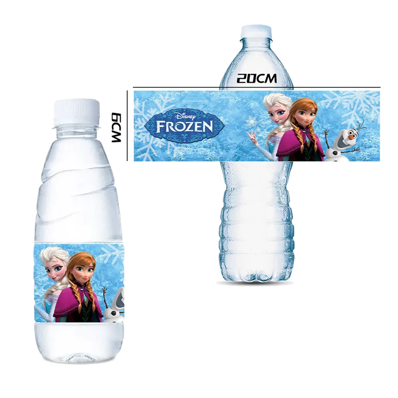 Etiquetas adhesivas para botellas con temática de Frozen de Disney ...