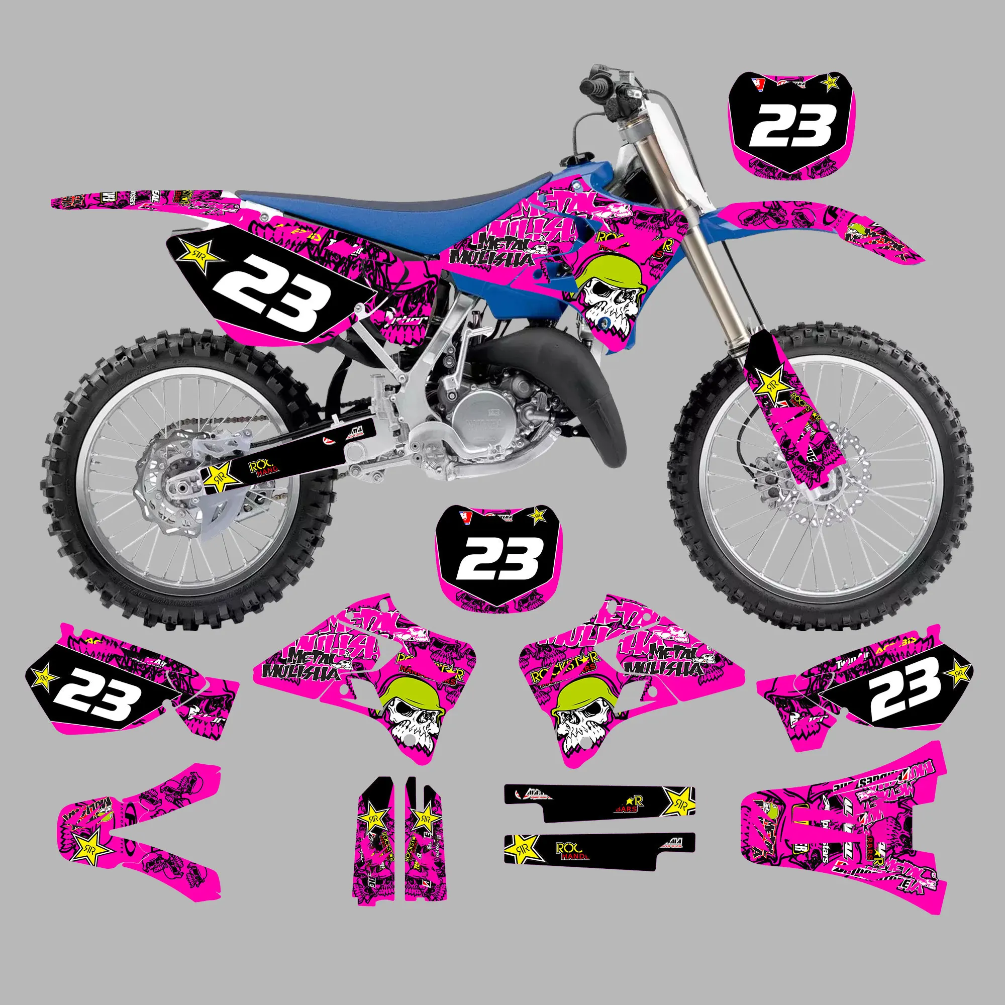 Graphic-Kit-for-1996-2001-YZ125-250-1996-1997-1998-1999-2000-2001 ...