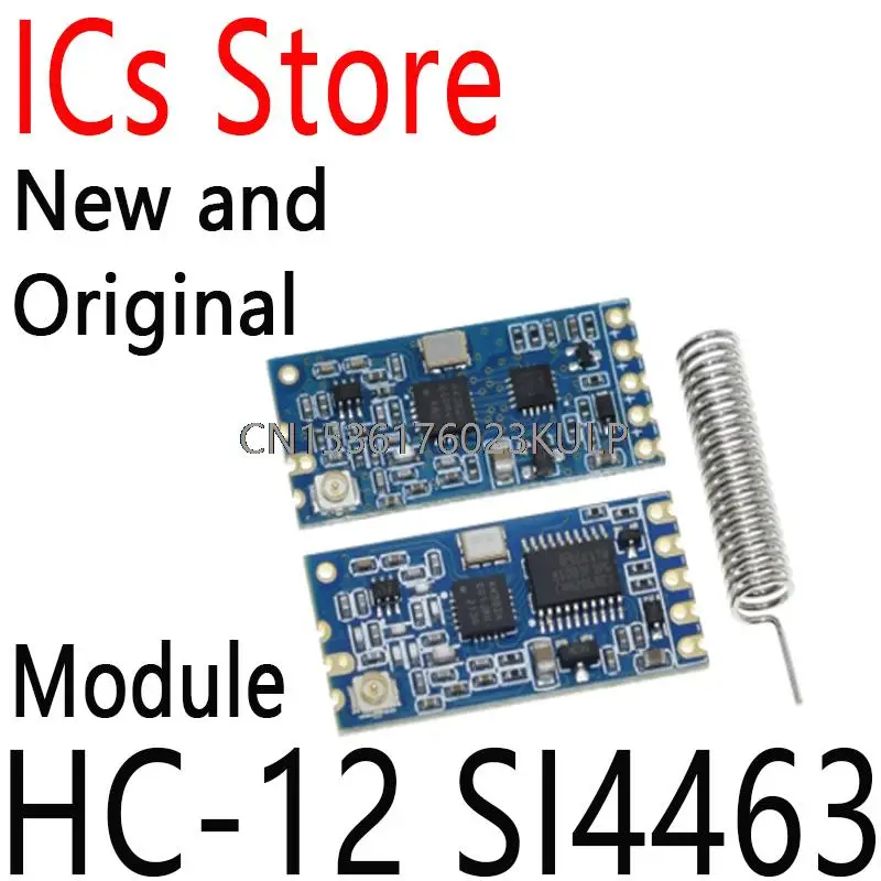 1 buah modul Module TZT 433Mhz asli dan baru 1000M Wymien Bluetooth Nowy HC 12 SI4463 ...