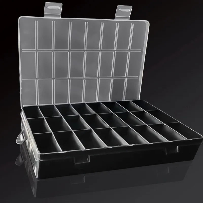24-Grids-Compartment-Toolbox-Nail-Screw-Nuts-Bolt-Storage-Box-Tool ...