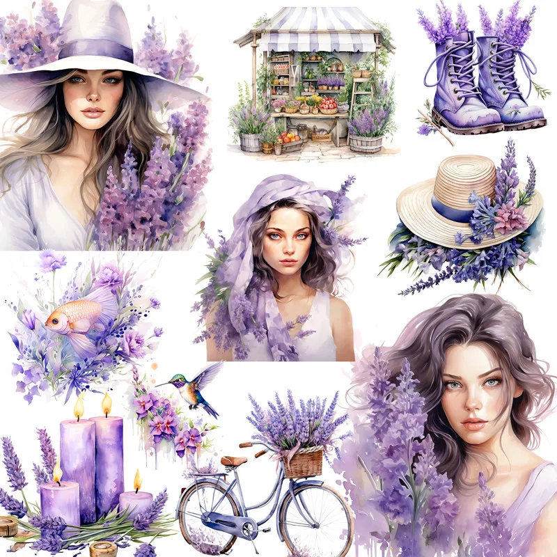 Lavender-Girl-Stickers-Crafts-And-Scrapbooking-stickers-kids-toys-book ...