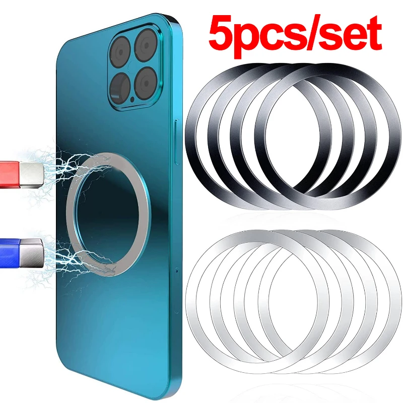 Universal Magnetic Metal Plate Ring For Magsafe Wireless Charger Iron ...