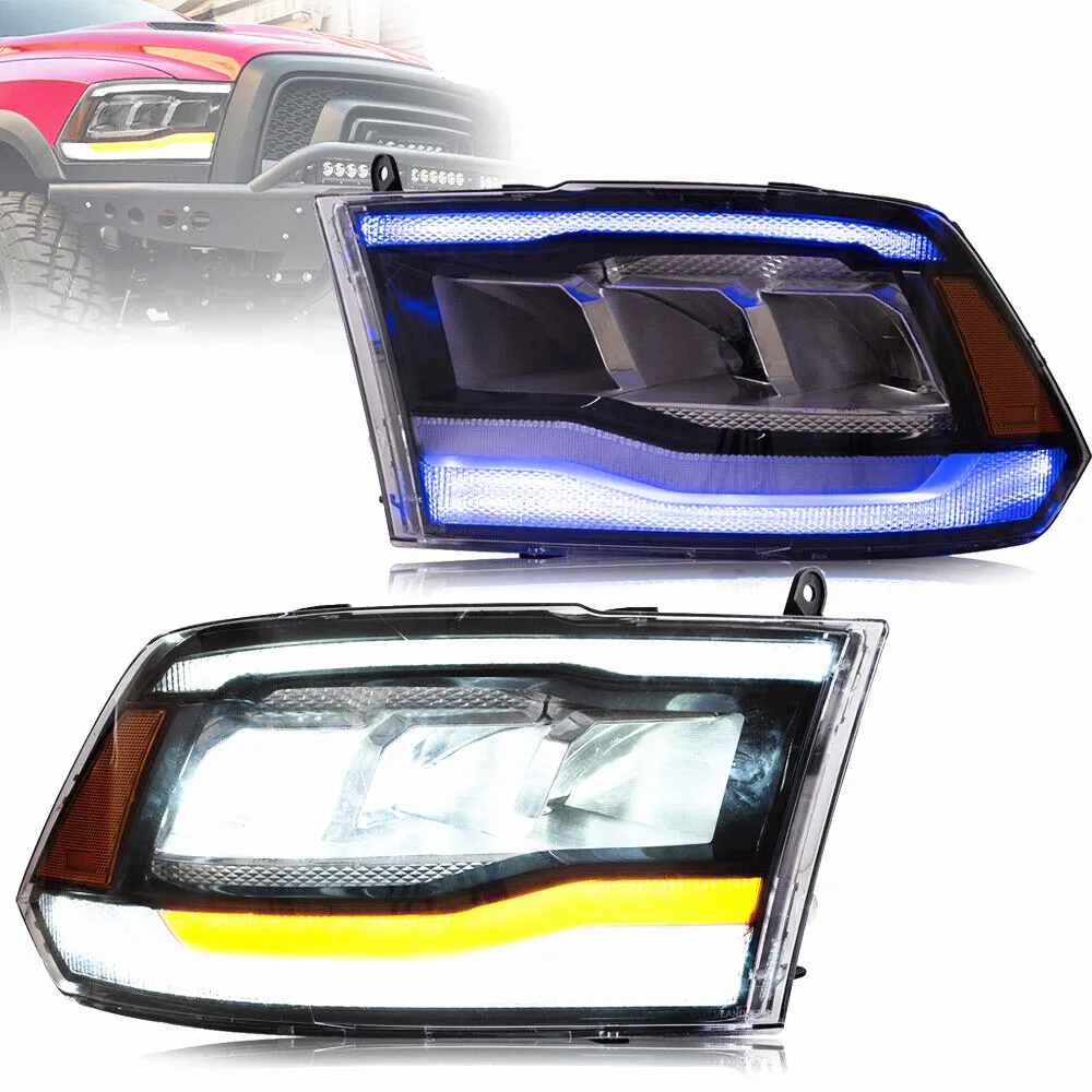 Car-Led-Headlight-For-Dodge-Ram-1500-2500-3500-2009-2018-Dodge-Ram1500 ...