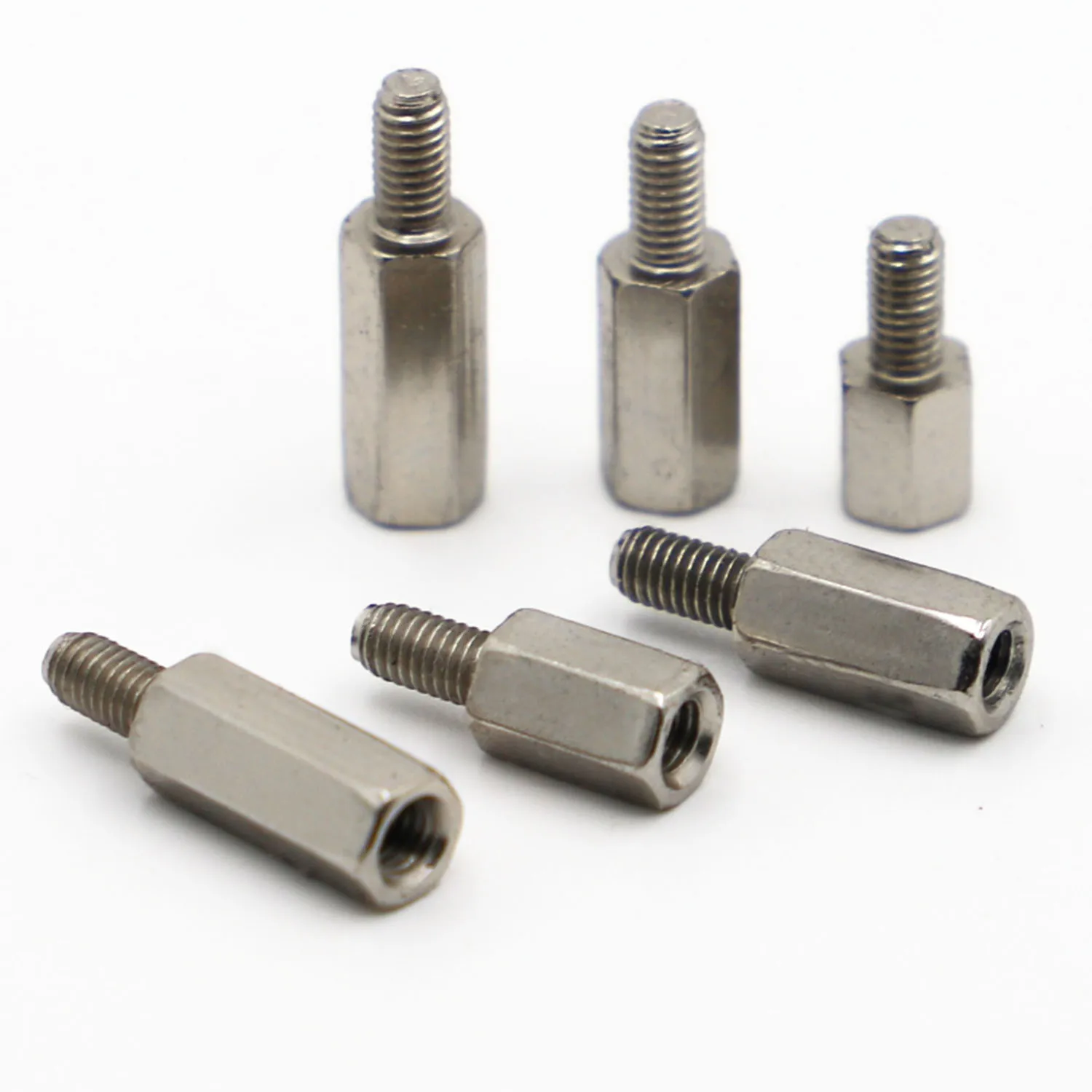 M2 M2.5 M3 M4 Nickel Plated Steel Hex Standoff Male Spacer Metric ...