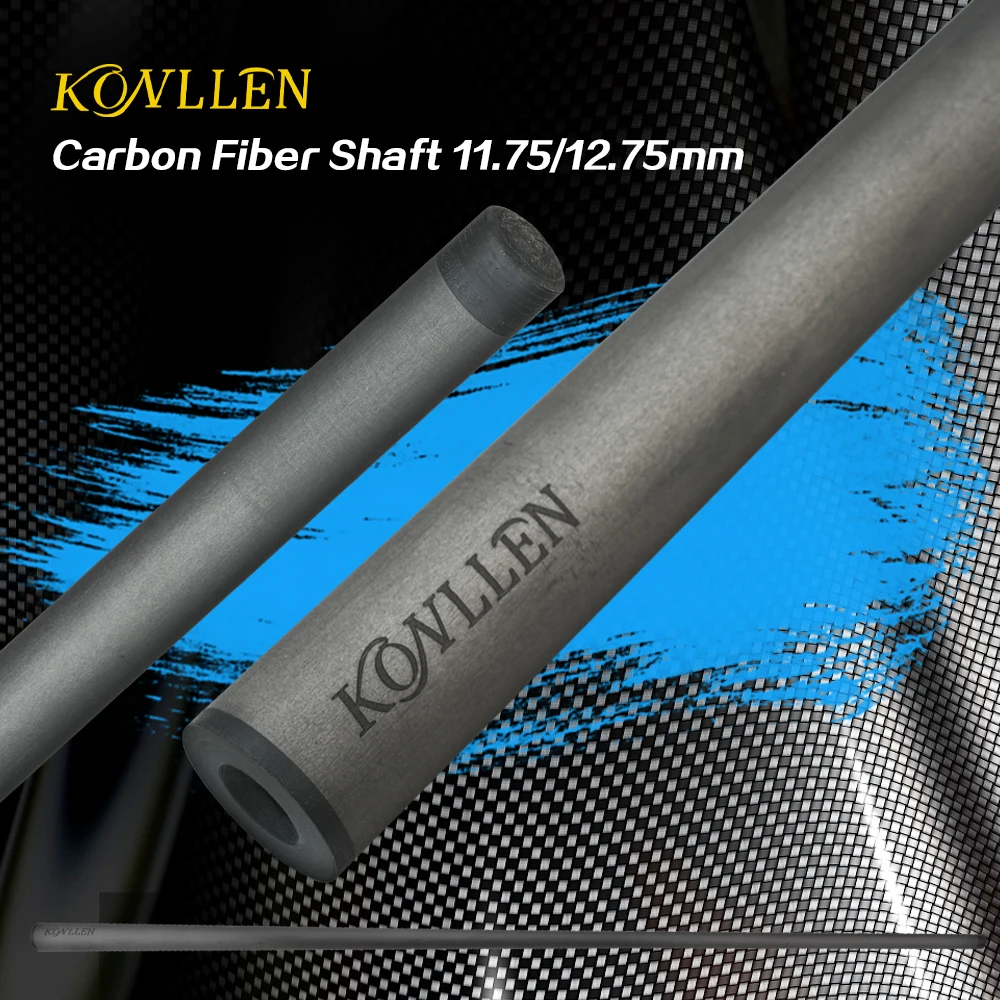 KONLLEN Cue Carbon Shaft 11.75mm/12.75mm Carbon Fiber Single Shaft 3/8 ...