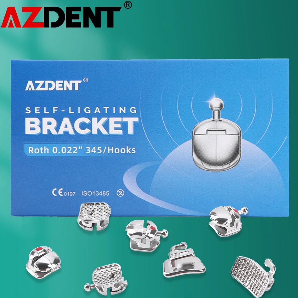 AZDENT-Dental-Orthodontic-Spherical-Monoblock-Self-Ligating-Brackets ...