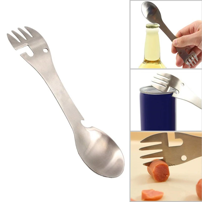 Stainless Steel Sporks Cutlery | Picnic Fork Spork Knife Spoon ...