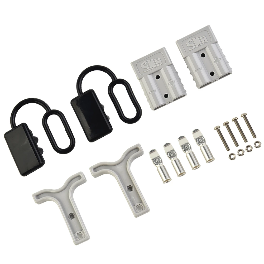 2 Pair For Anderson Style Plug Connectors 50 AMP T Handle Dust Cap ...