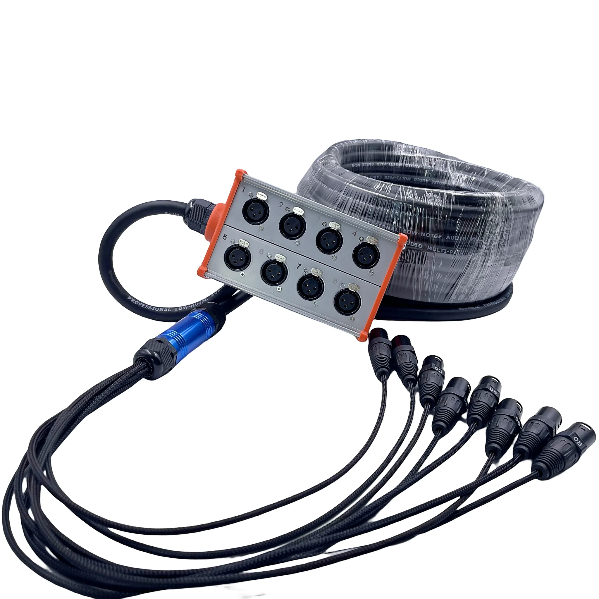 Professinal-Audio-8-Channel-20-Meter-XLR-Microphone-Snake-Cable-Audio ...