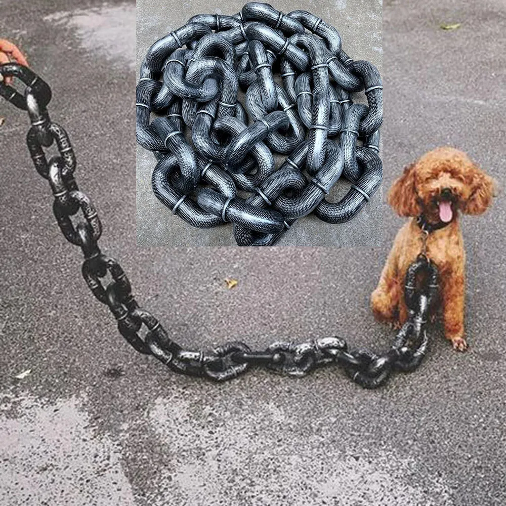 Sensationally Funny Pet Lead Puppy Cat Leash Big Plastic Simulated Iron ...