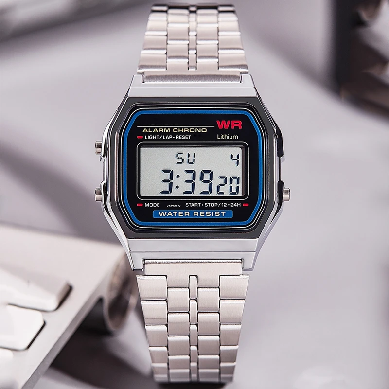 Vintage Watch Women Electronic | Vintage Sport Digital Watches - F91w ...