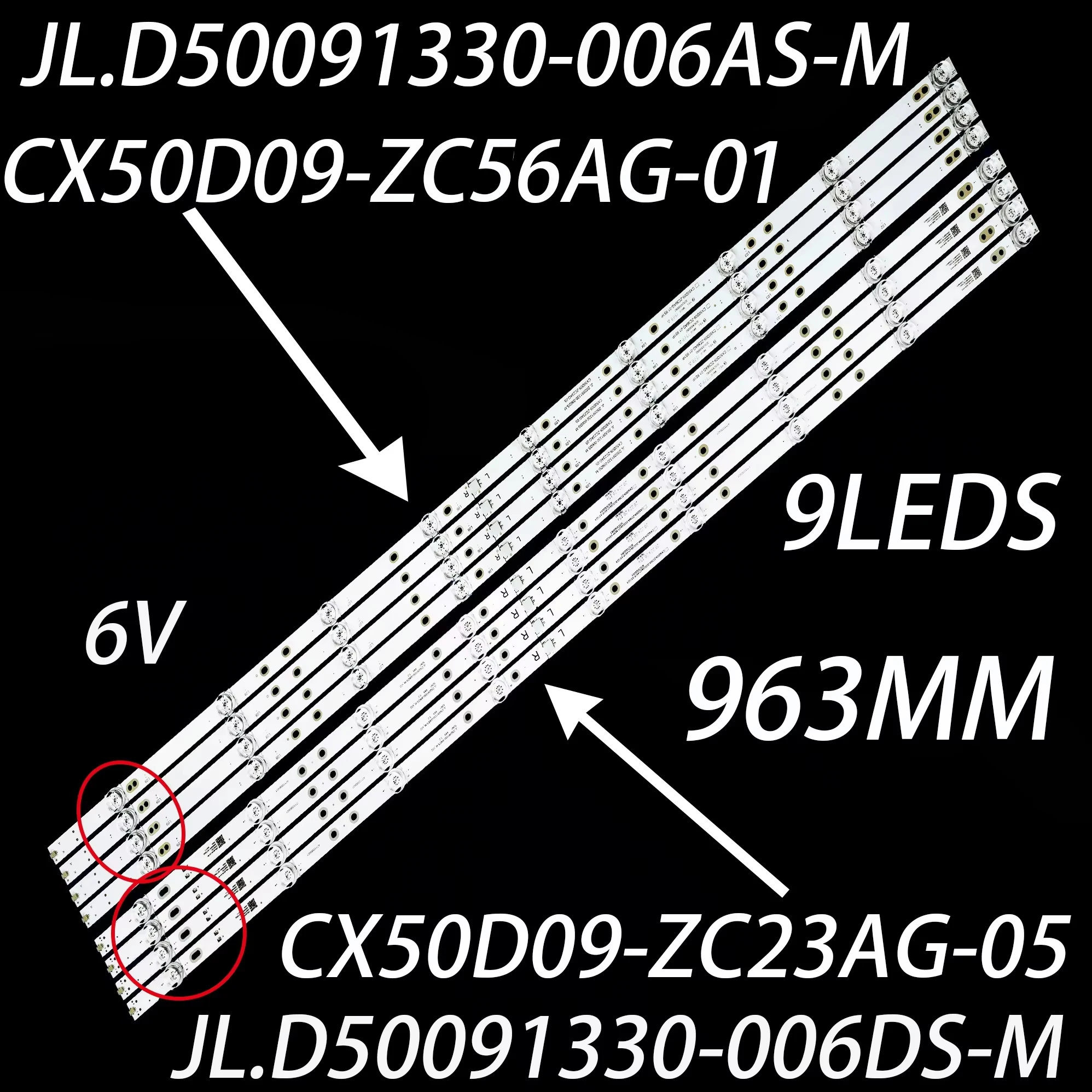LED-Backlight-strip-for-DM-LED50UQ31-303CX500062-JL-D50091330-006DS-M ...
