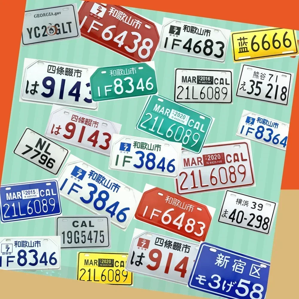 For-Motorcycles-Modified-Parts-Thick-Stainless-Steel-Iron-License-Plate ...