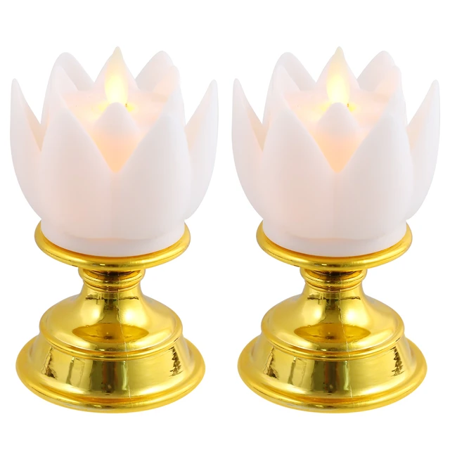 Lighting Lamp In Temple