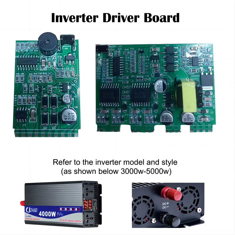 3000W 4000W 5000W DC 12V-72V To AC 110V 220V Inverter Accessories ...