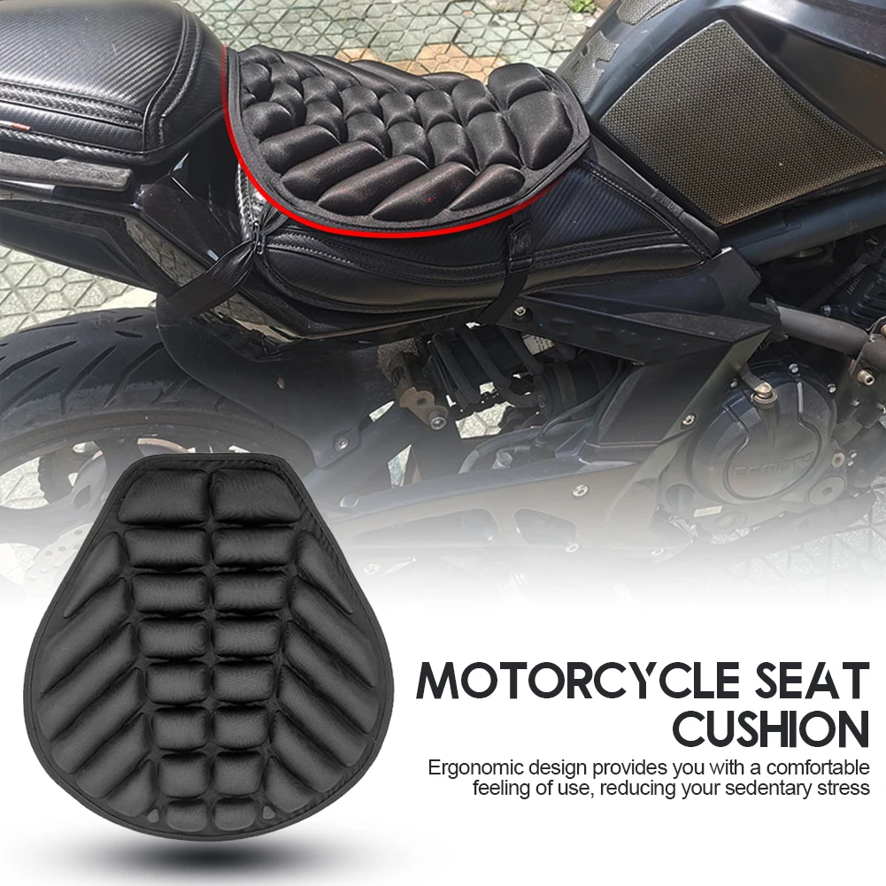 Universal 3D Motorcycle Comfort Gel Seat Cushion Seat Sunscreen Mat ...