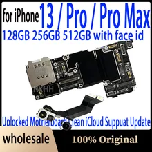 Original Motherboard For iPhone 13 Pro max Main board With Face ID ...