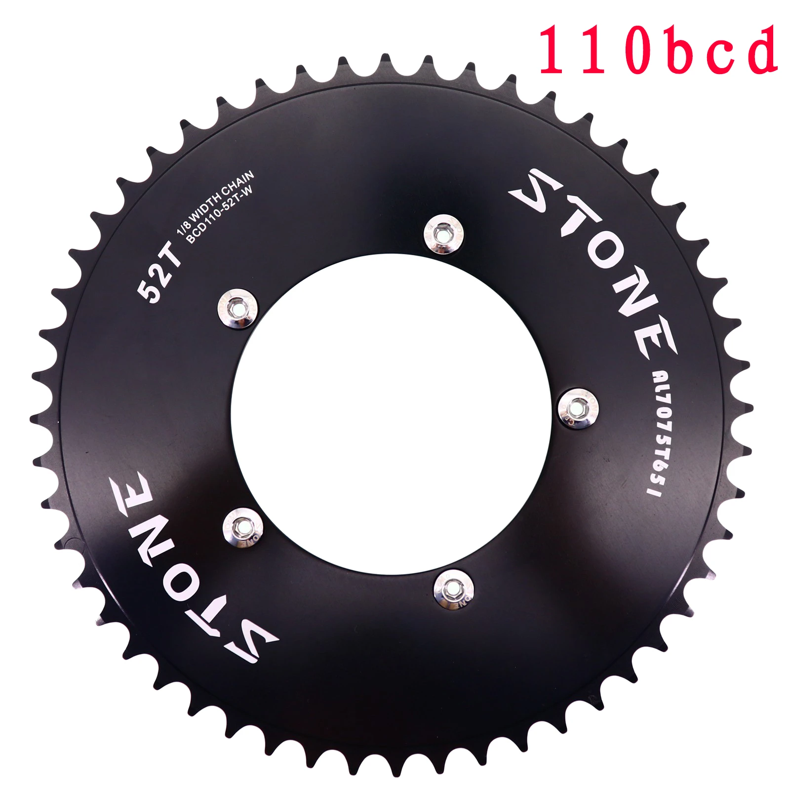 Stone-110-BCD-round-chainring-aero-fixed-gear-track-bike-fixie-single ...