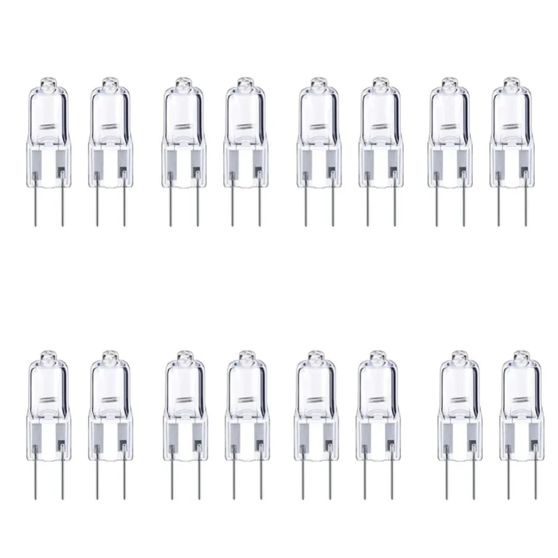 10Pcs G4 JC Type Halogen Light Bulb Lamp 12V 20W 20 Watt Warm White ...