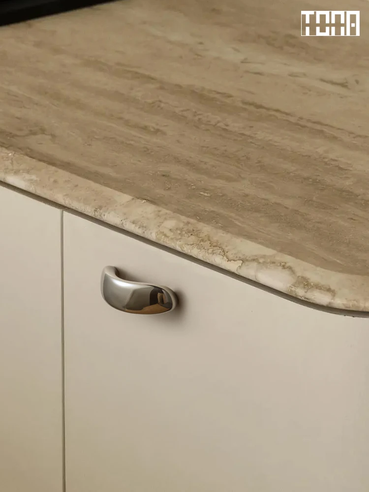 Modern Titanium Silver Cabinet Knob Brass Hardware Handle Kitchen ...