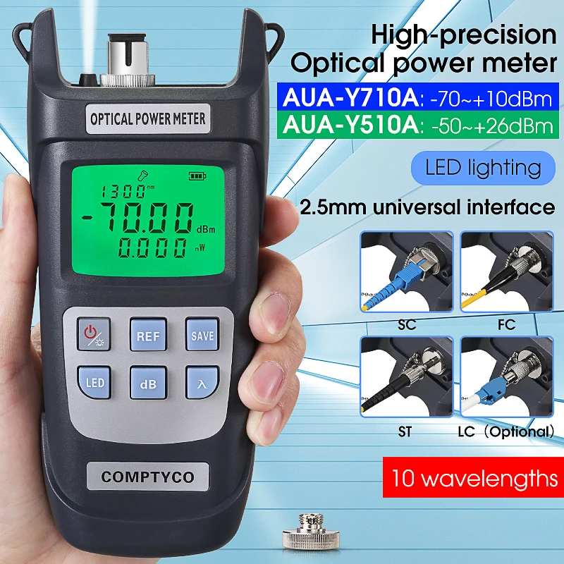 AUA-Y510A-Y710A-High-Precision-Fiber-Optic-Power-Meter-With-LED-Light ...