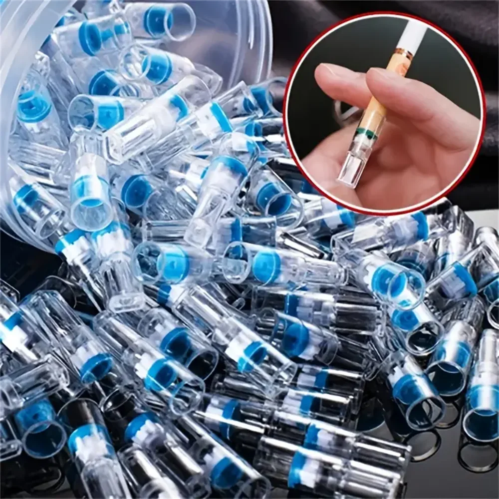 100PCS-Disposable-Cigarette-Holder-Reduce-Tar-Mouthpiece-Filter-Tip ...