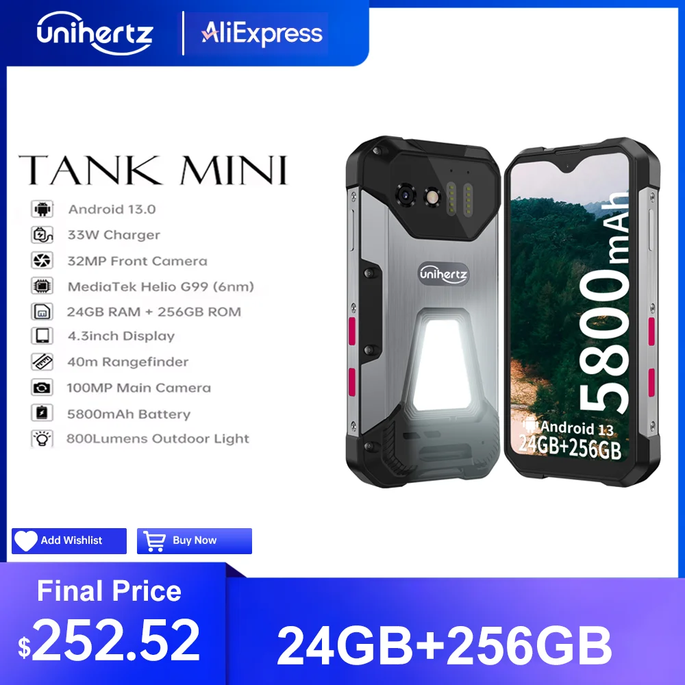 Unihertz-Tank-Mini-Rugged-8849-Smartphone-4-3-Inch-Small-Cell-Phone ...