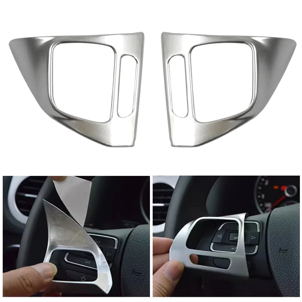 Embellecedor-plateado-para-volante-de-coche-insignia-de-marco-interior ...