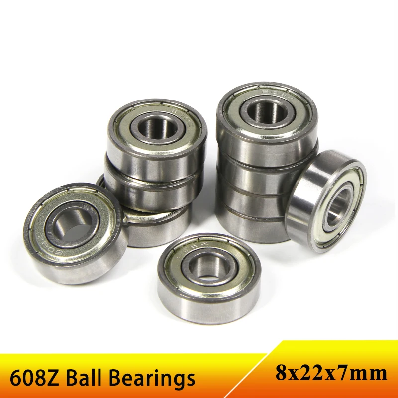 2-100pcs-Ball-Bearings-608Z-Deep-Groove-Miniature-Bearings-For ...
