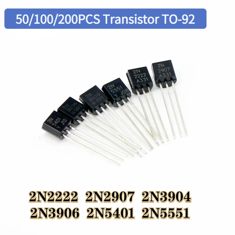 Transistor-do-Triode-TO-92-2N2222-2N2907-2N3904-2N3906-2N5401-2N5551 ...